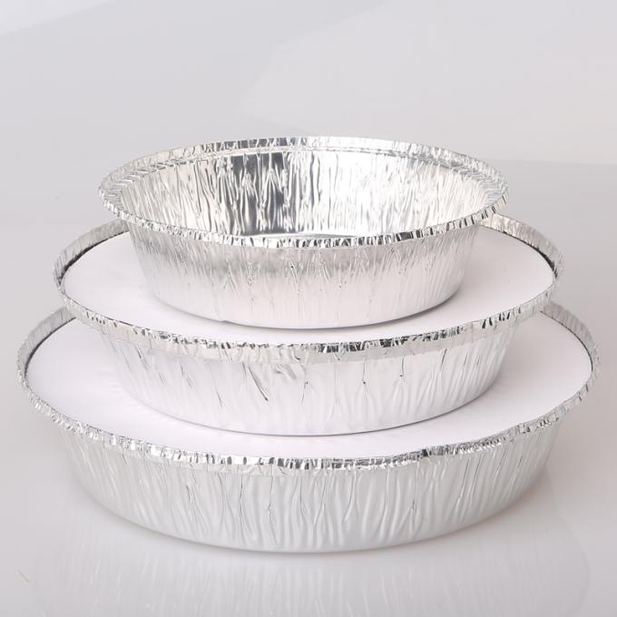186x37mm Round Aluminium Baking Trays Disposable FDA 7 Inch Round Foil Pans